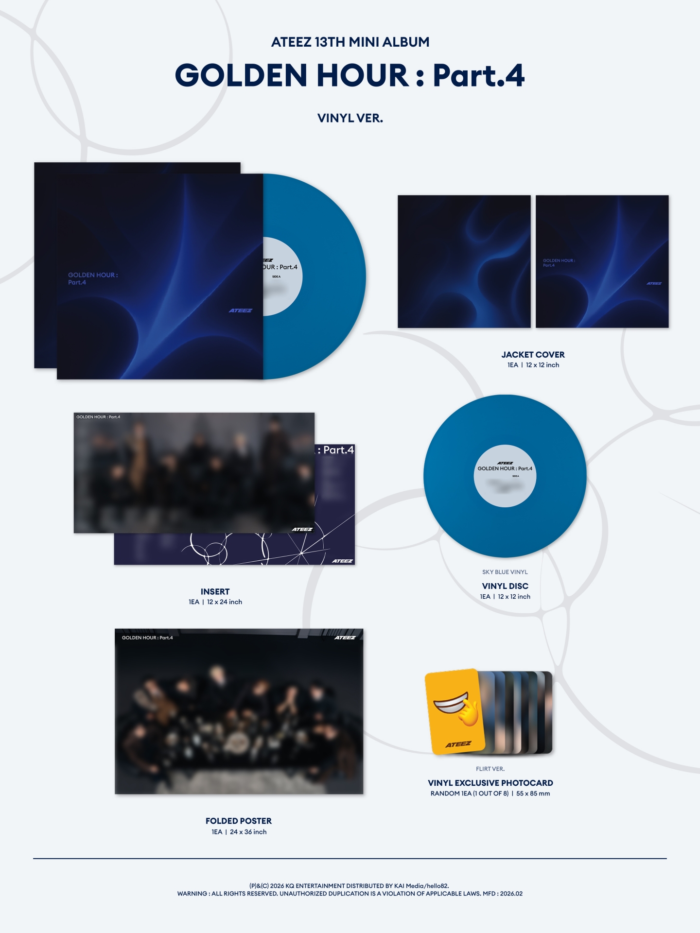 ATEEZ - GOLDEN HOUR : Part.4 (Vinyl) - POP-UP Exclusive | DAE2601-20174