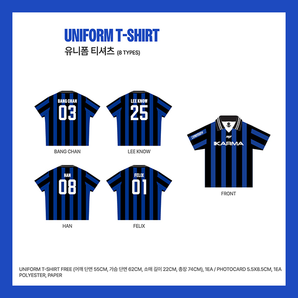 Stray Kids - KARMA POP-UP STORE MD - Uniform T-Shirt | Hyunjin | 004GA ...